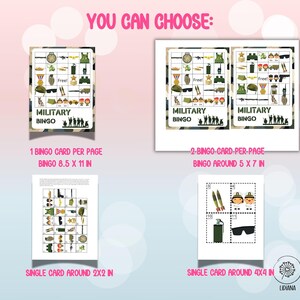 Military Bingo Game: Camo Birthday Party, 50 Unique Cards (digital ...