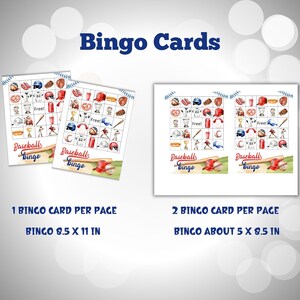 Baseball Bingo, 50 Unique Printable Baseball Bingo Cards, Kid's ...