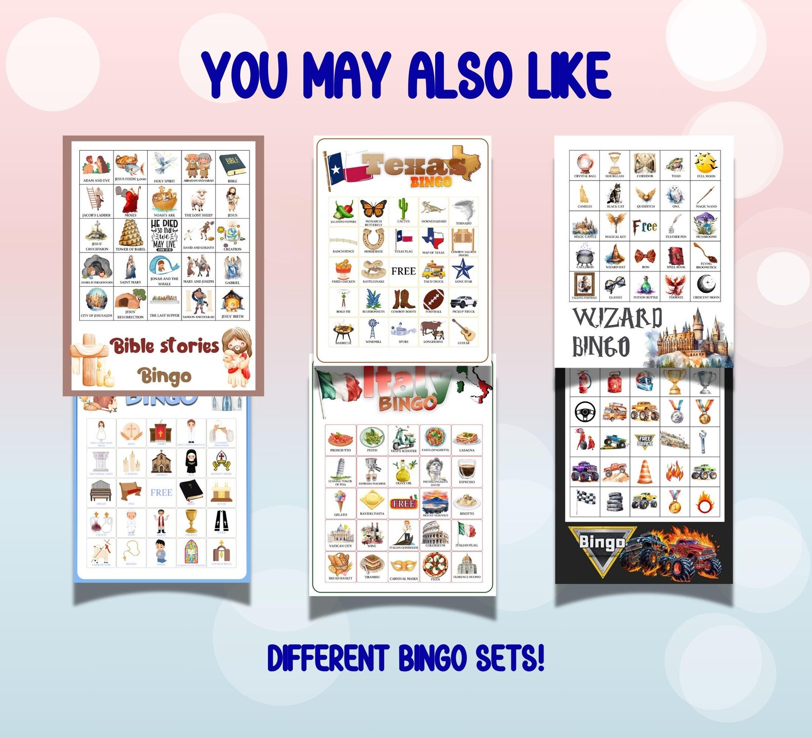 Catholic Mass Bingo: First Communion Party Game (digital Download) - Etsy