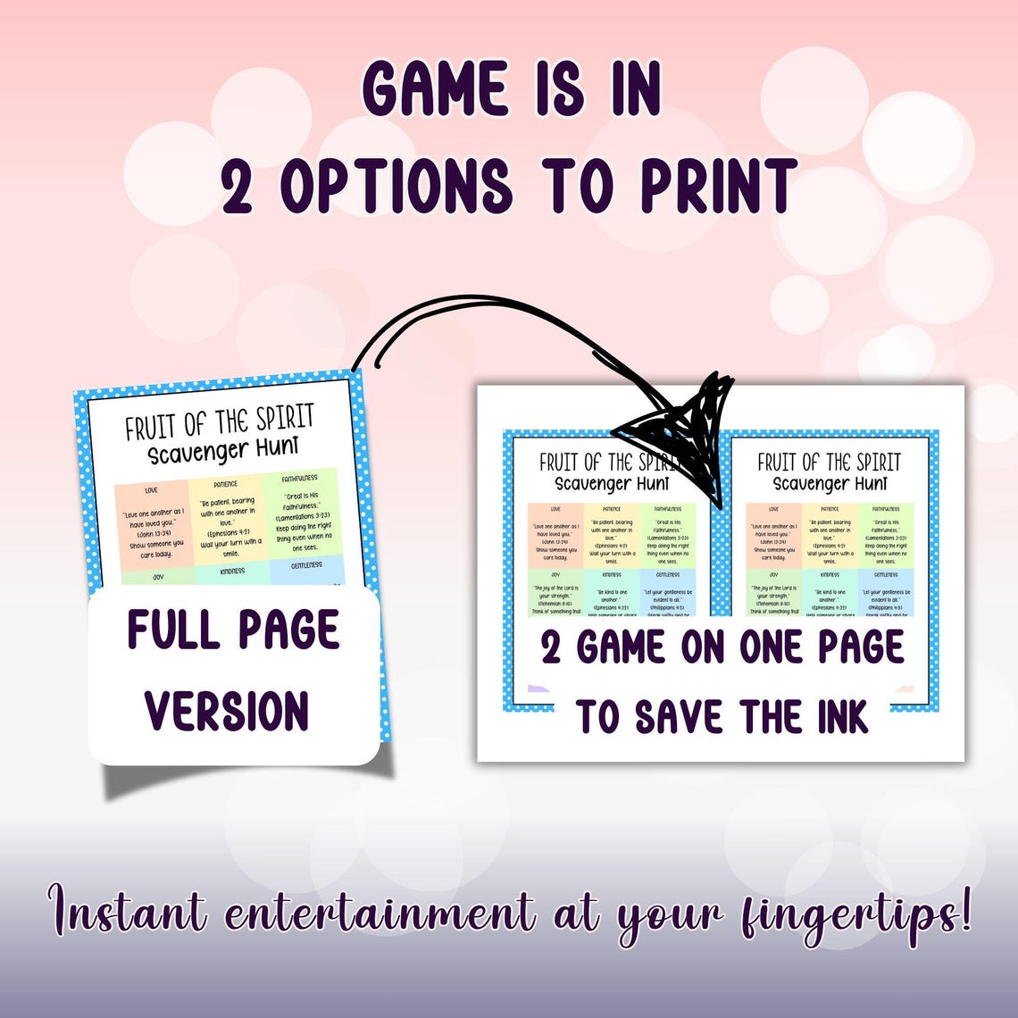 Fruit of the Spirit Scavenger Hunt: Bible Verse Activity for Kids ...