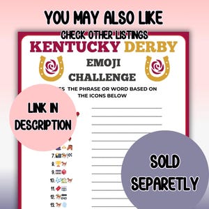 Kentucky Derby Left Right Game: Printable Party Gift Exchange (PDF) - Etsy