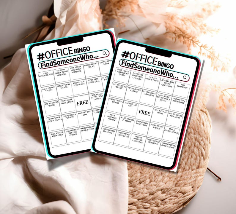 Office Party Bingo Game: Team Building, Coworker Icebreaker (digital ...