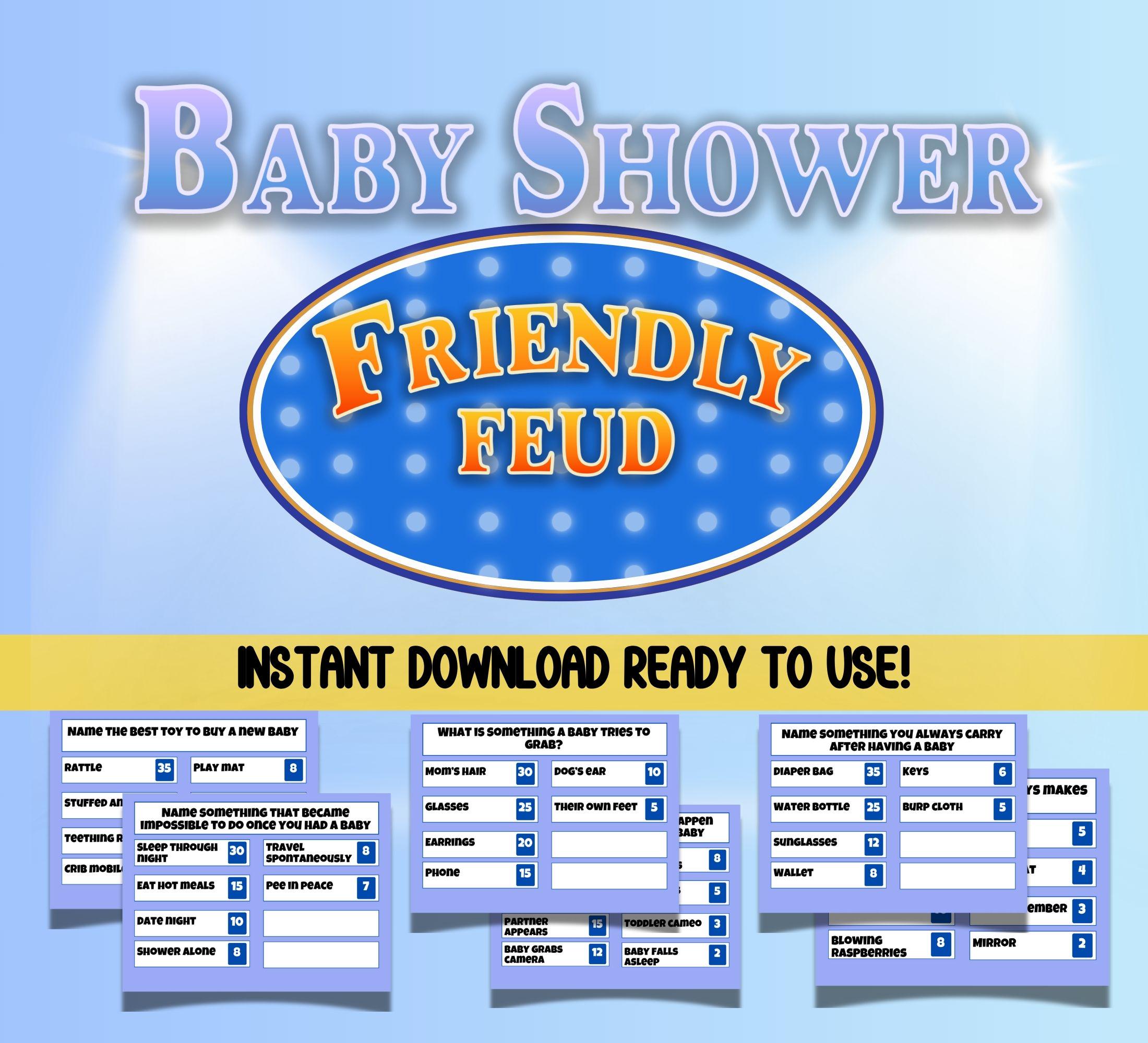 Baby Shower Family Feud Powerpoint