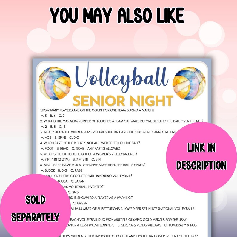 Volleyball Photo Scavenger Hunt Game: Team Party, Camp (digital ...