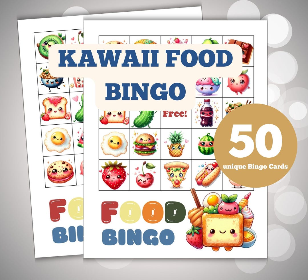 Food Bingo, Fast Food Bingo, Birthday Party Games, Family Reunion Game ...