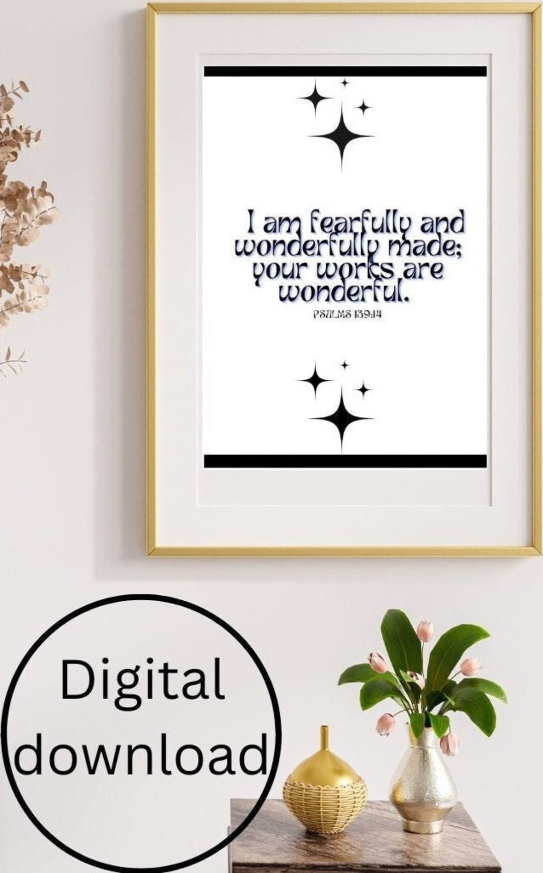 I Am Fearfully and Wonderfully Made Positive Affirmation- Inspiring ...