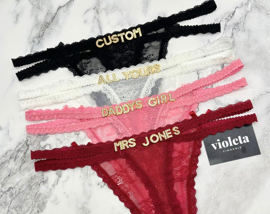 Custom Name Thong, Name Thong, Personalised Name Thong - Etsy