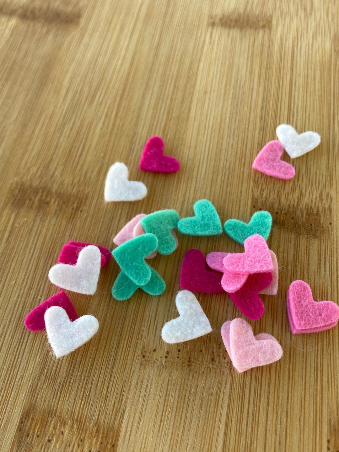Wool Felt Die Cut 1/2 Inch Hearts - Etsy