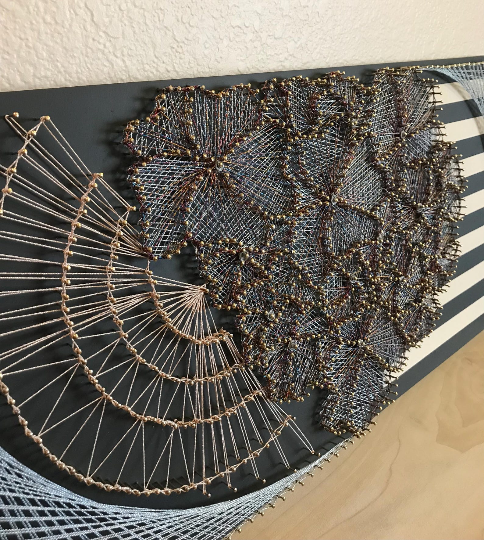 HAPPY BIRTHDAY Stringart 3D / Handmade / Modern Decor / Home Decor/ Creative Gift for Her ...