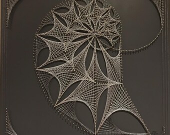 SUN AND MOON Stringart 3D / Handmade / Sacred Geometry / Modern Decor / Home / Office ...