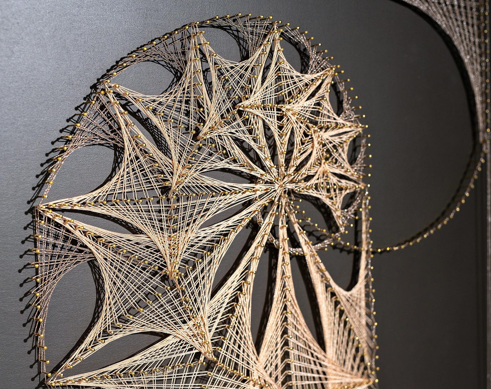 FIBONACCI SPIRAL Stringart 3D / Handmade / Sacred Geometry / Modern ...
