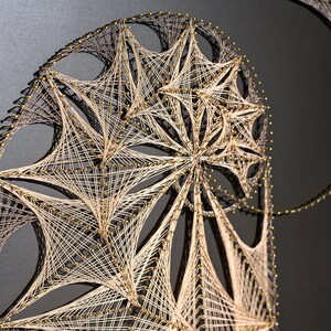 FIBONACCI SPIRAL Stringart 3D / Handmade / Sacred Geometry / Modern ...