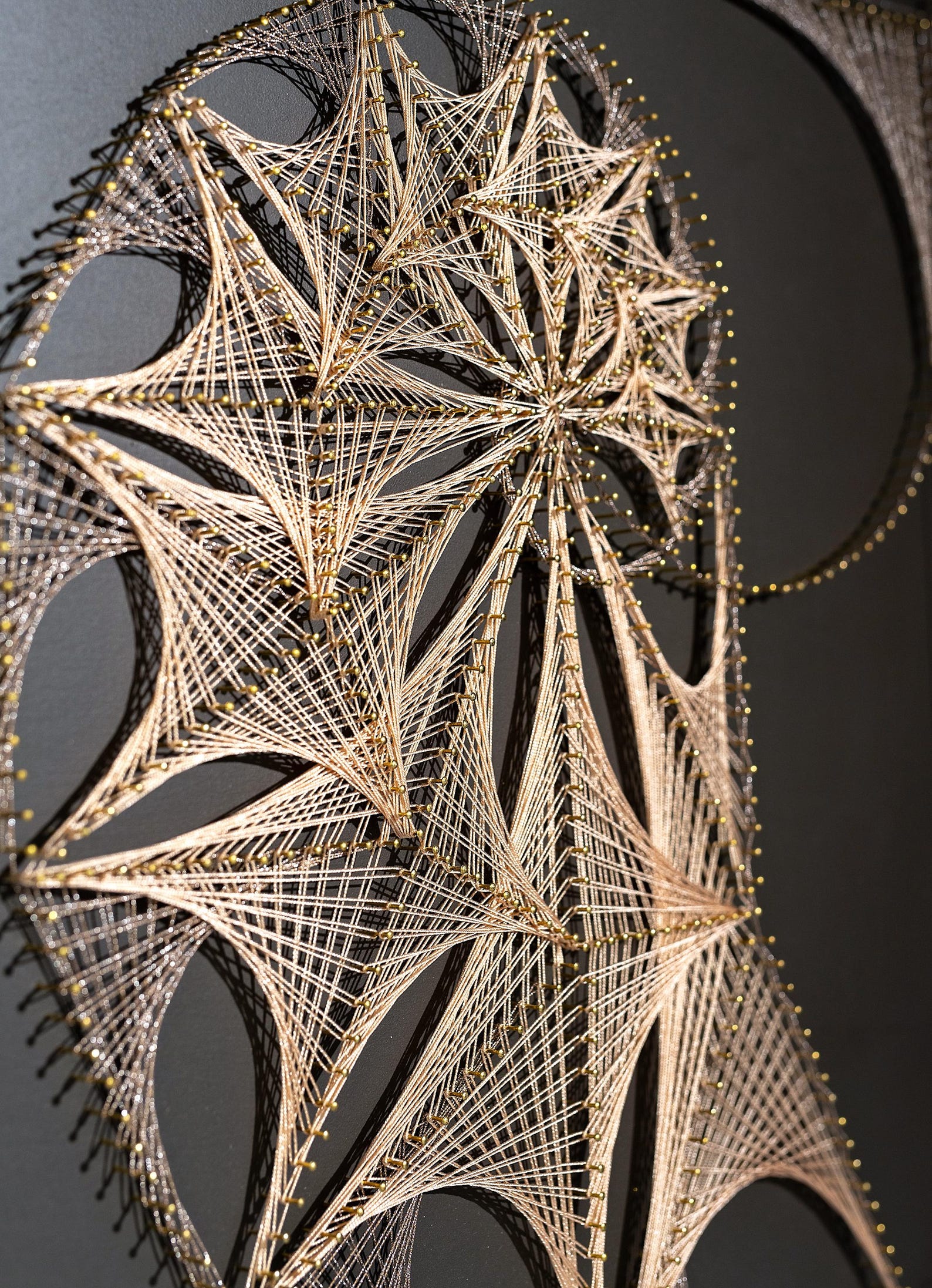 FIBONACCI SPIRAL Stringart 3D / Handmade / Sacred Geometry / Modern ...