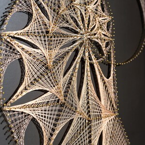 FIBONACCI SPIRAL Stringart 3D / Handmade / Sacred Geometry / Modern ...