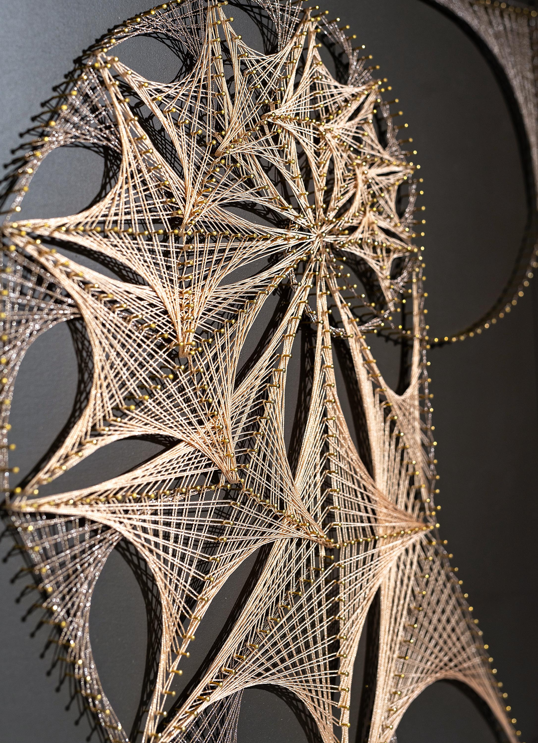 FIBONACCI SPIRAL Stringart 3D / Handmade / Sacred Geometry / Modern ...