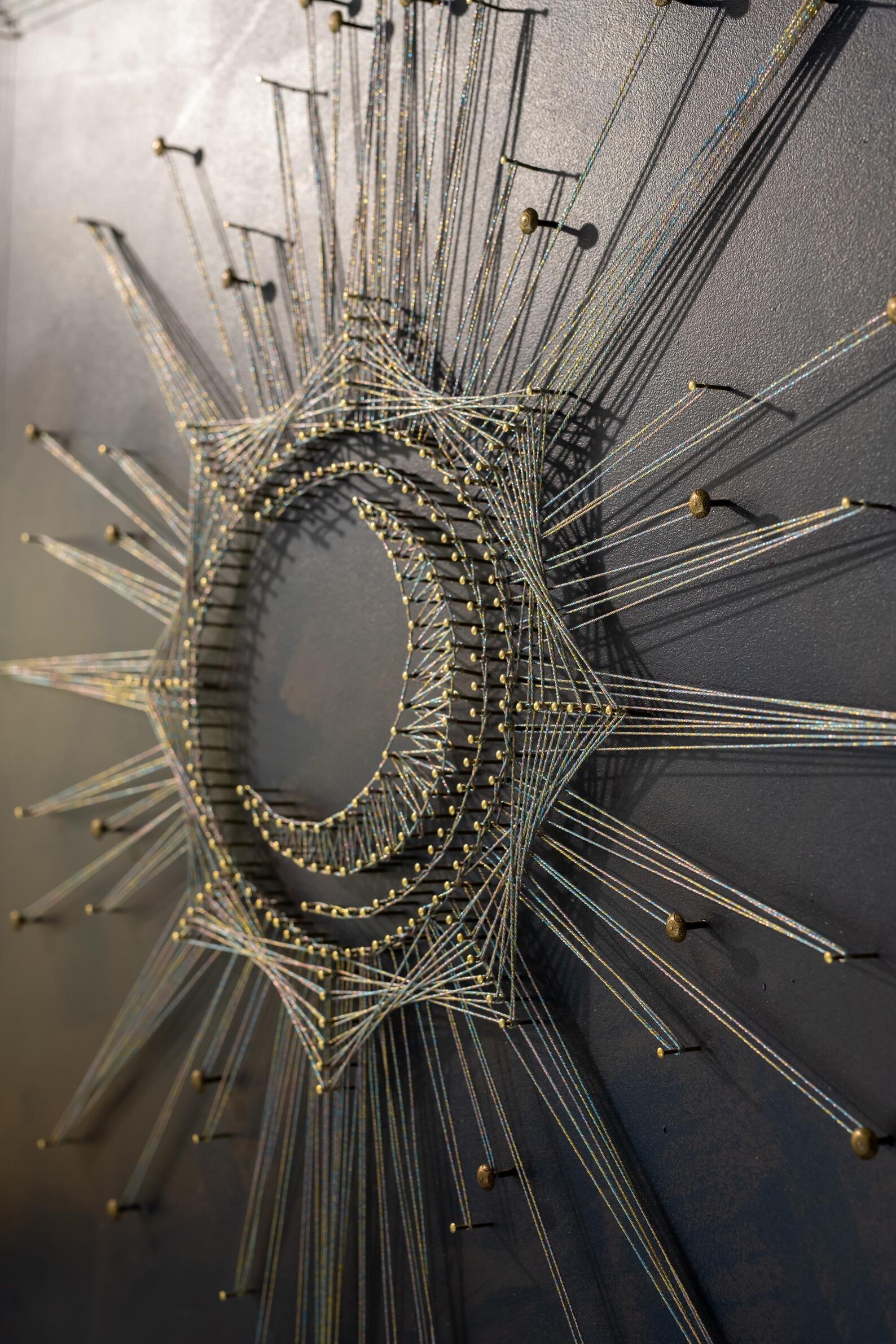 SUN AND MOON Stringart 3D / Handmade / Sacred Geometry / Modern Decor ...