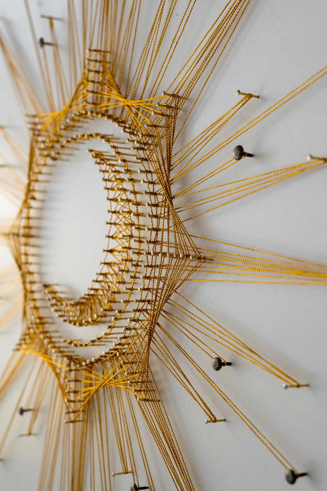 SUN AND MOON Stringart 3D / Handmade / Sacred Geometry / Modern Decor ...
