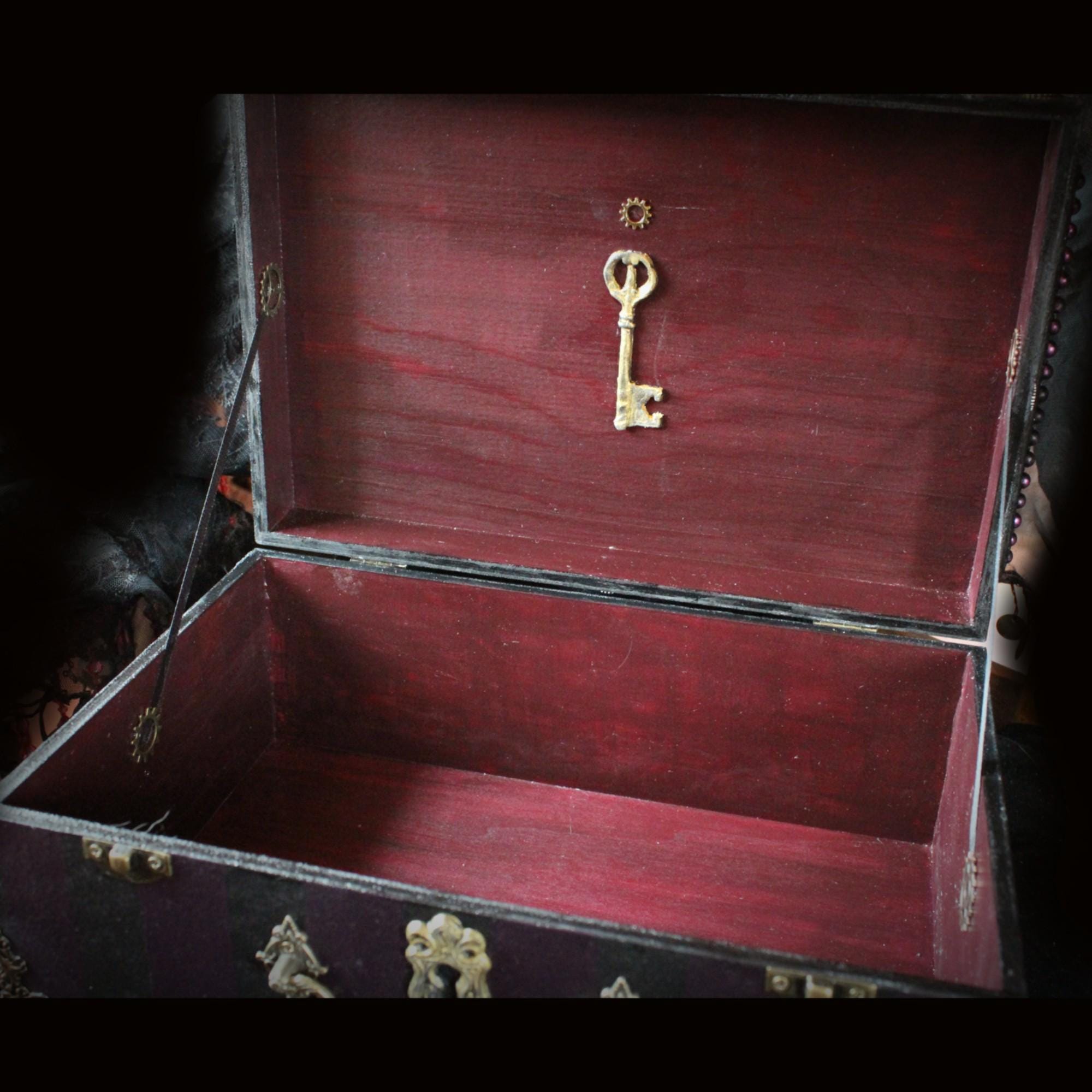 Wood Treasure Box Jewel Box - Etsy