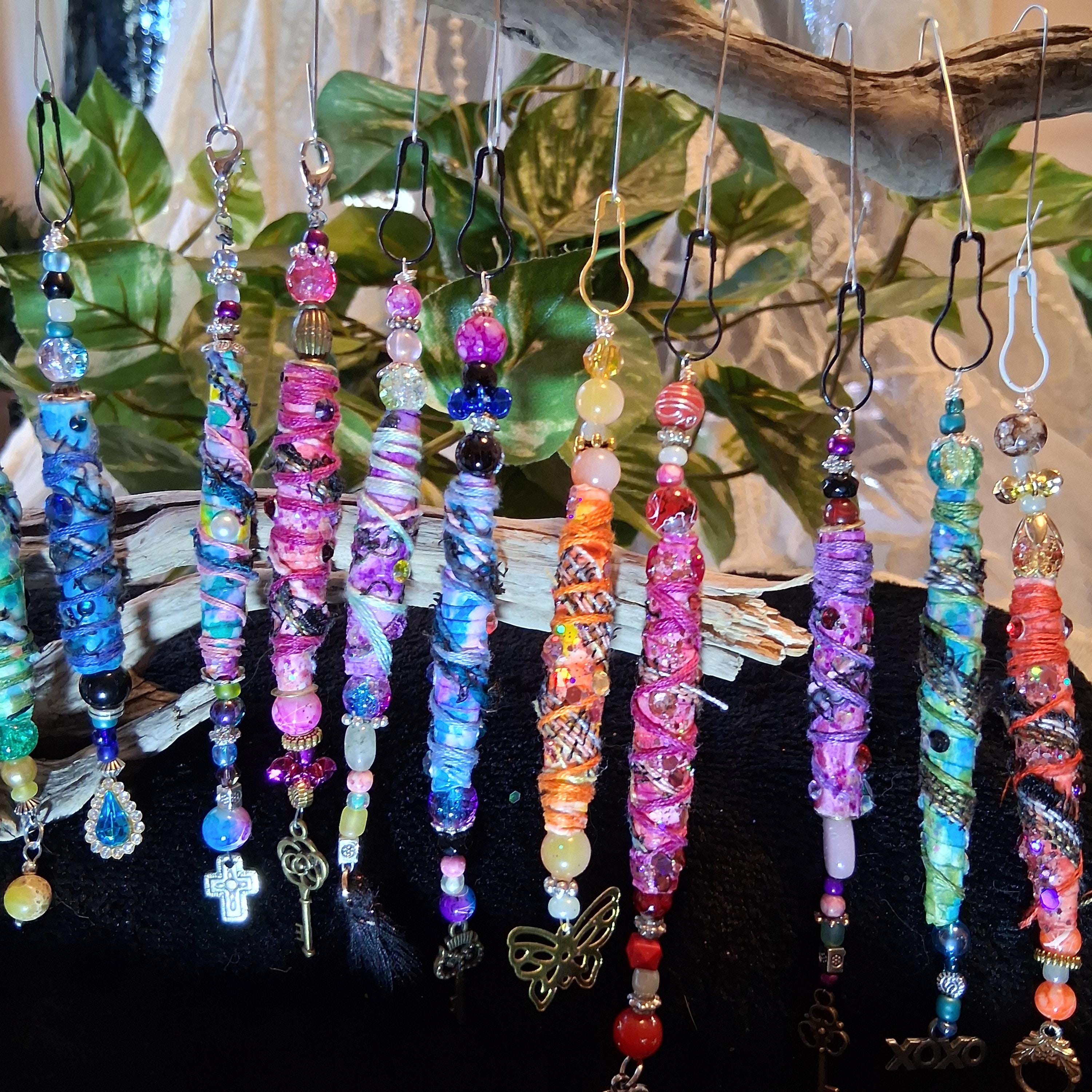 Colorful Embellished Paper Beads Set of 15 - Etsy