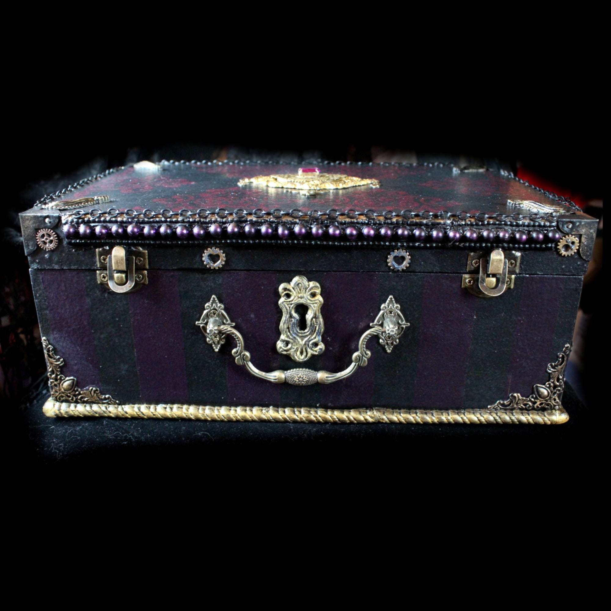 Wood Treasure Box Jewel Box - Etsy