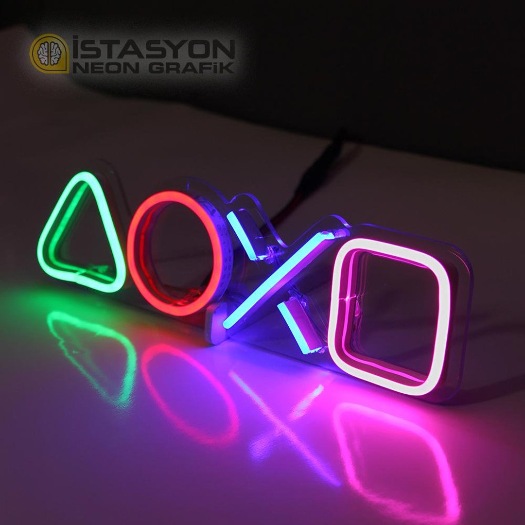 Playstation Neon Led / Night Light / Game Decorative Lamp / Lighted PS ...