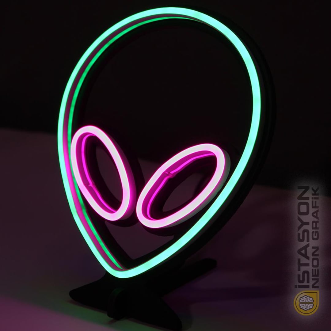 Alien Neon LED / Ufo Night Light / Decorative Lamp / Luminous Alien ...
