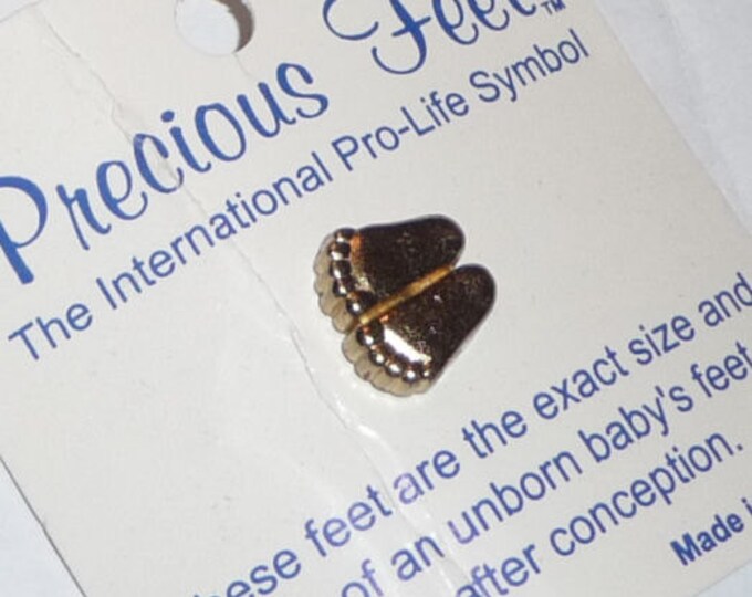1970s Precious Feet Pro-life Symbol Little Bear Foot Pin Baby Feet - Etsy