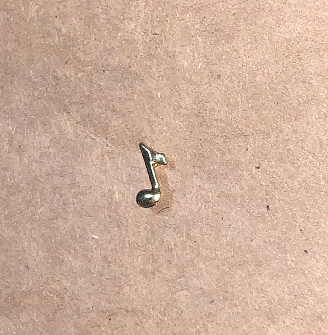 Music Note Pin, Tiny Gold Pin - Etsy