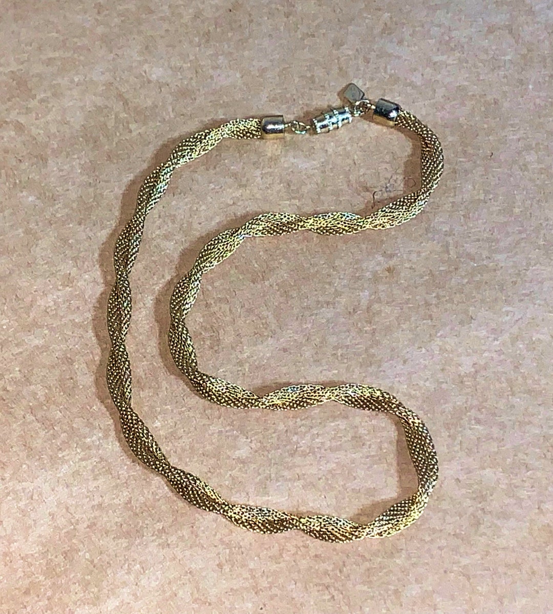 Gold Braided Chain, Gold Necklace, Gold Rope Necklace, 8 Inch Necklace ...