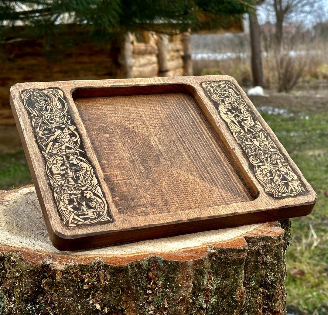 Handcrafted Viking Tray: Sigurd, the Dragon Slayer | Unique Norse ...