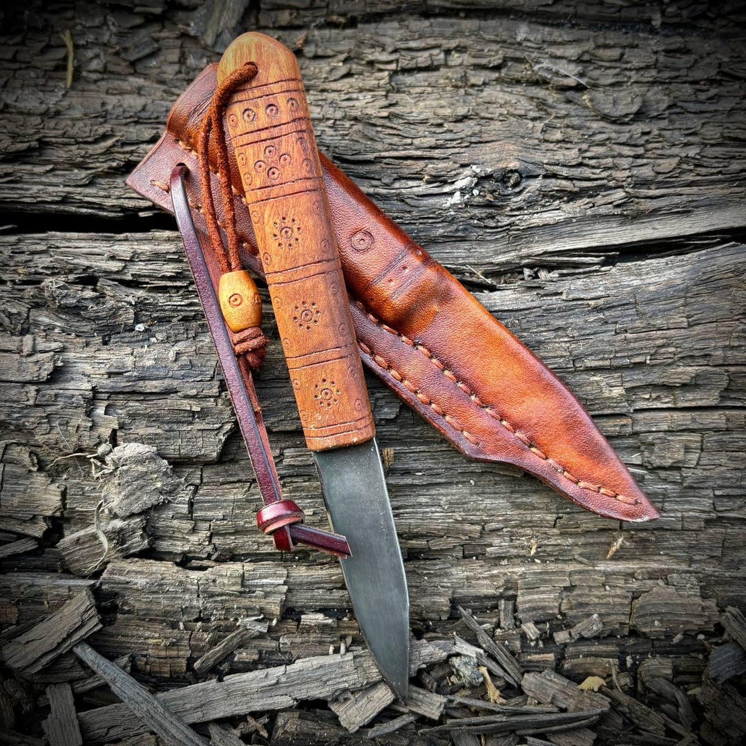 Viking Knife With Solar Symbols or Sun Signs - Etsy