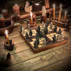 Handmade Viking Tafl Game 9x9 | Hnefatafl | Ancient Nordic Strategy ...