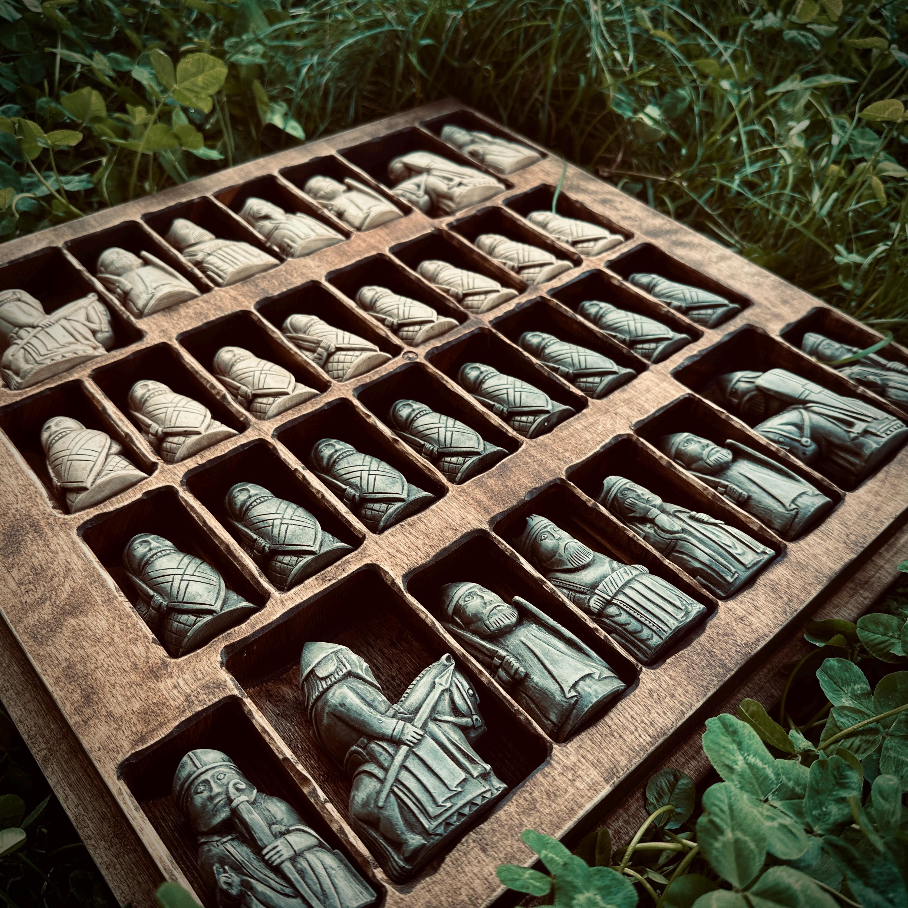 Isle of Lewis Chess Set - Handcrafted Replica Chessmen Board Game - Etsy