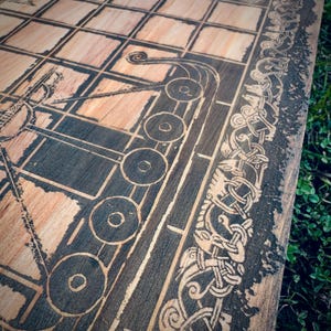 Viking Tafl Hnefatafl 11x11 – Handmade Wooden Board Game – Norse ...