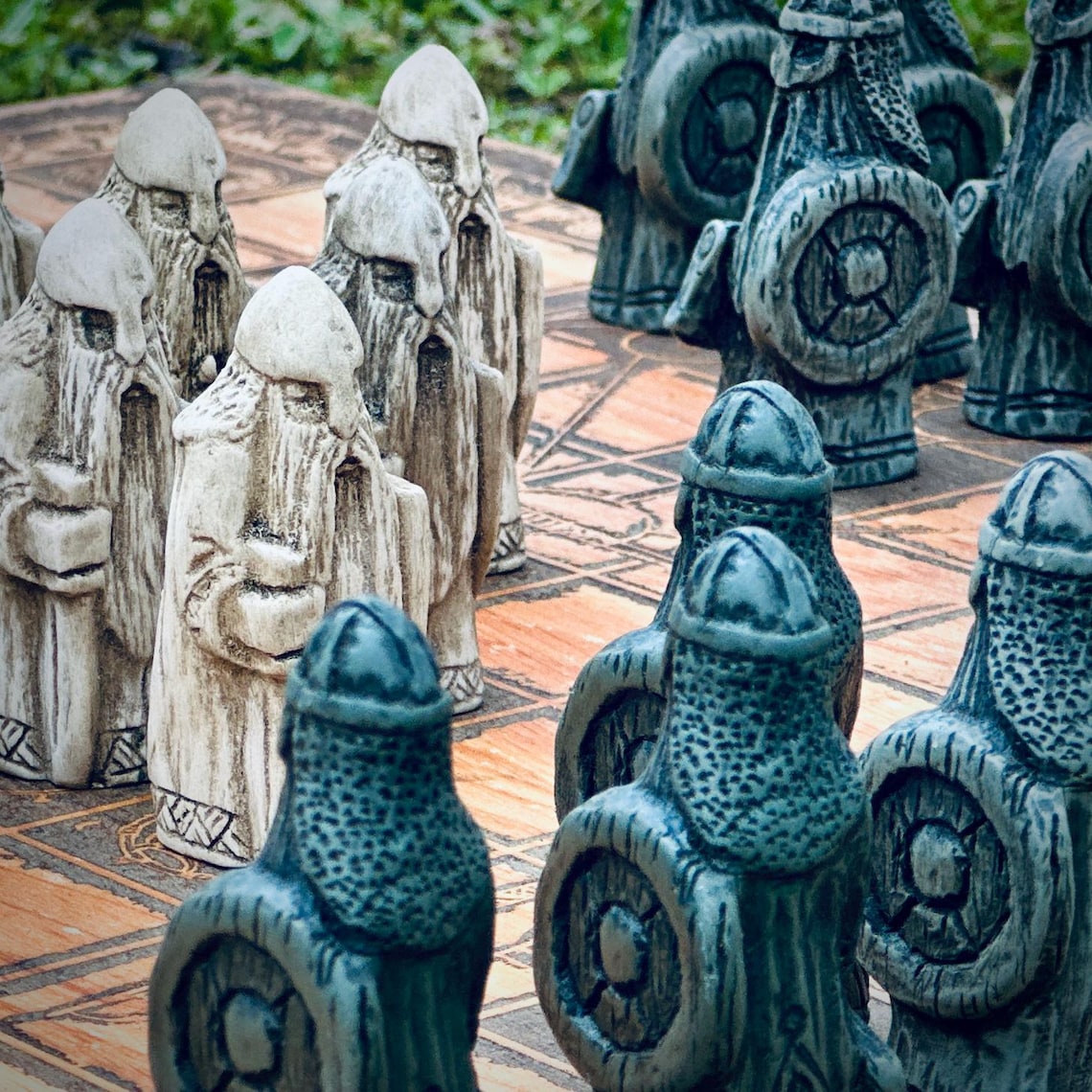 Viking Tafl Hnefatafl 11x11 – Handmade Wooden Board Game – Norse ...