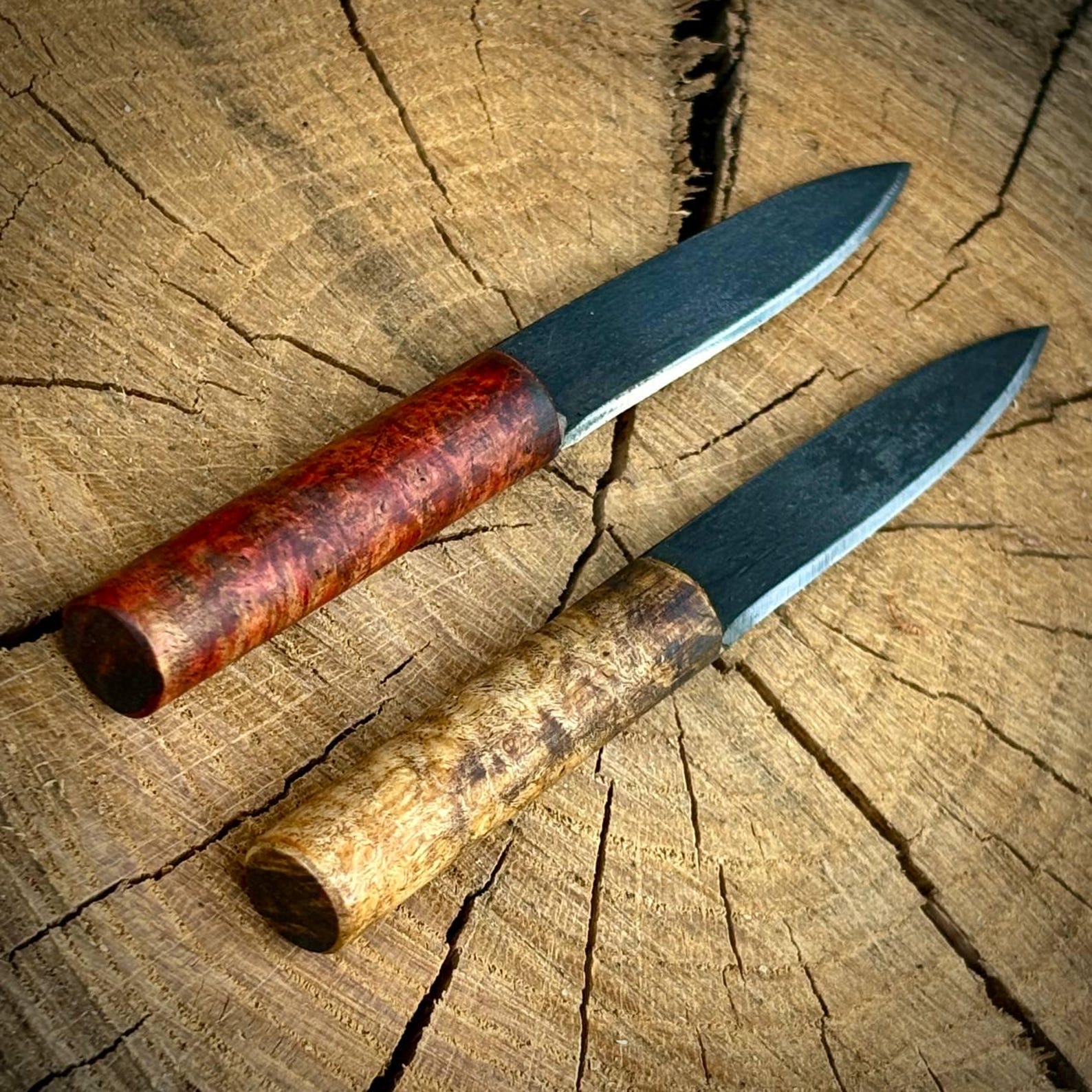 Small Viking Neck Knife Handmade Maple Burl Handle - Etsy Canada