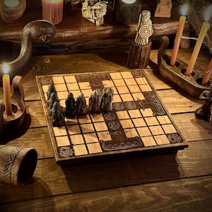 Handmade Viking Tafl Game 9x9 | Hnefatafl | Ancient Nordic Strategy ...