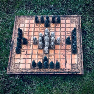 Viking Tafl Hnefatafl 11x11 – Handmade Wooden Board Game – Norse ...