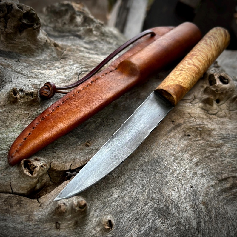 Viking Knife Handmade Replica Medieval Maple Burl - Etsy
