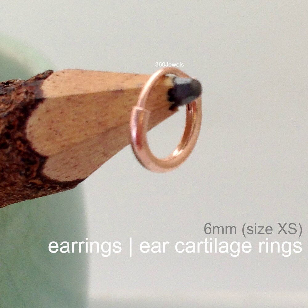 Mens Earrings or Ear Cartilage Wire Hoops - Endless Infinity Hoop ...