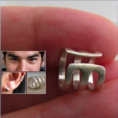 Ear Cuff Earring for Men Handmade Male Ear Cartilage Cuff - Etsy