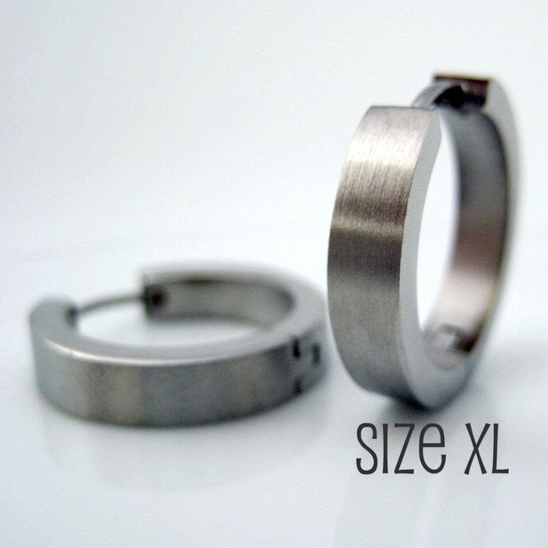 Mens Hoop Earrings Size Chart