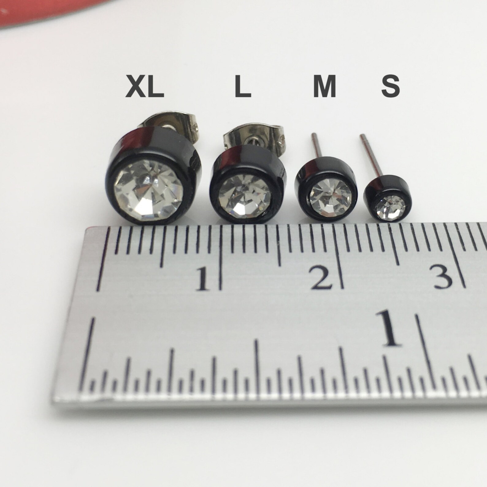 Rhinestone Stud Earrings Diamond Stud Earrings Men's - Etsy