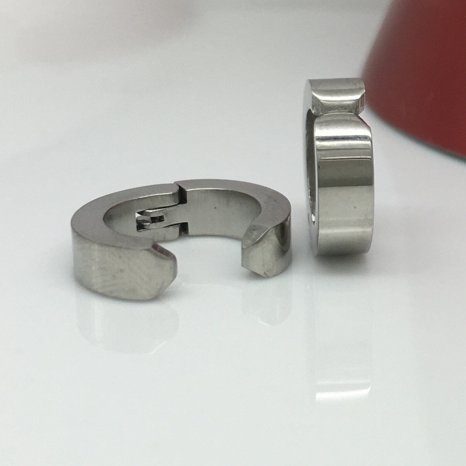 Galaxy Steel Clip on Hoop Earrings Mens Earrings Steel Clip - Etsy