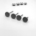 Extra Long Post Stud Earrings for Thick Earlobes | Gunmetal Black on ...