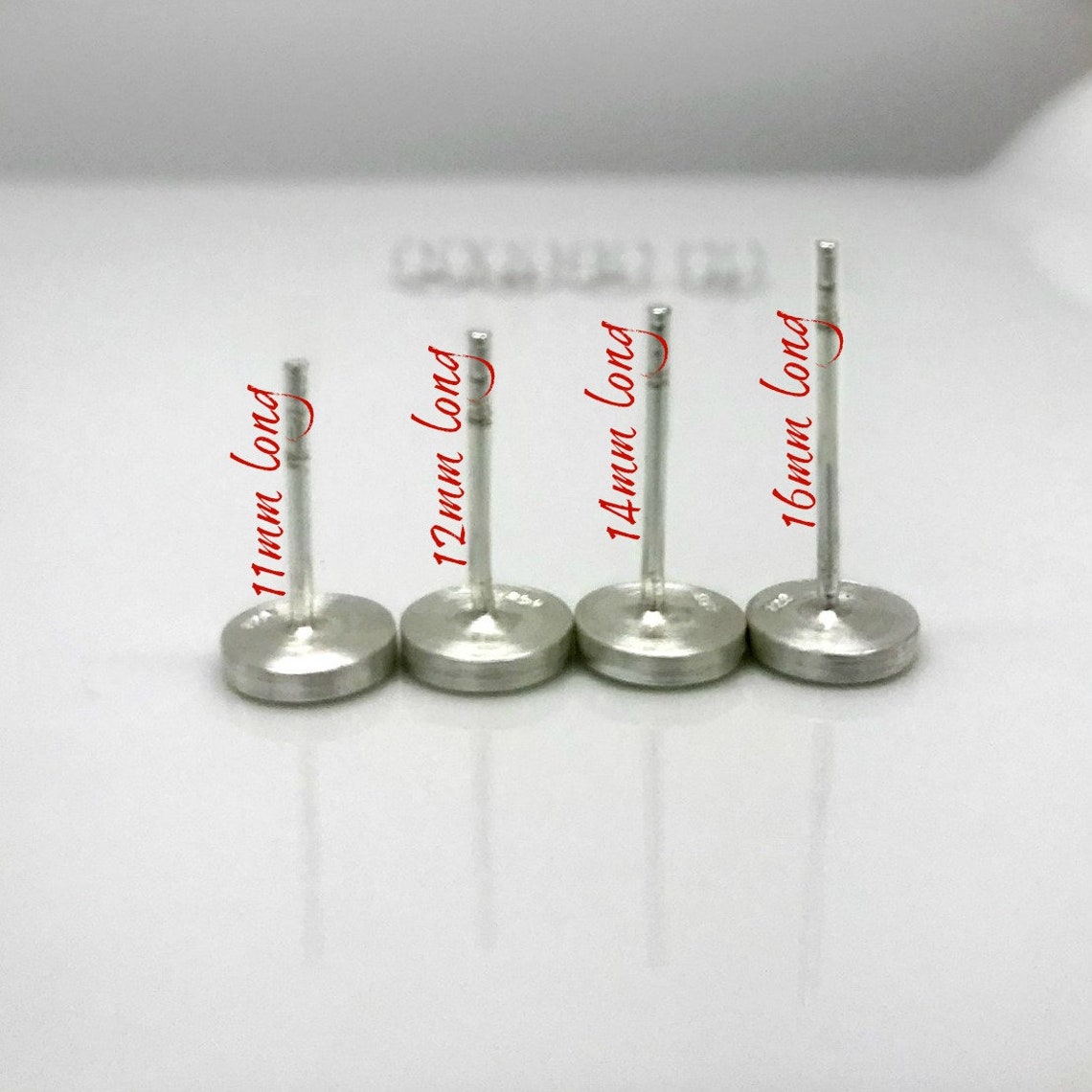 Extra Long Post Stud Earrings for Thick Earlobes | 925 Sterling Silver ...