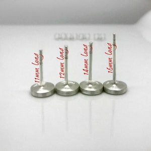 Extra Long Post Earrings, Thick Lobe Earrings, Custom Extra Long Post ...