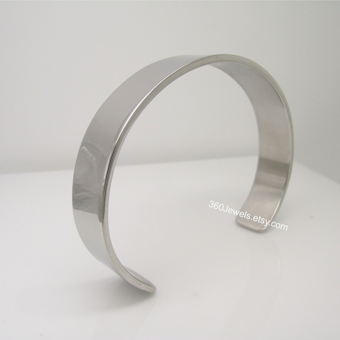Cuff Bangle Bracelet for Men Silver Stainless Steel Bracelet - Etsy