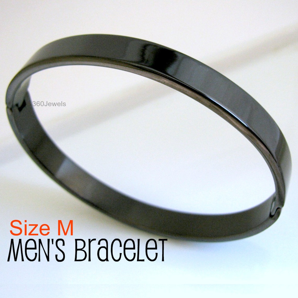 Black Stainless Steel Bracelet Mens Stainless Steel Bracelet - Etsy
