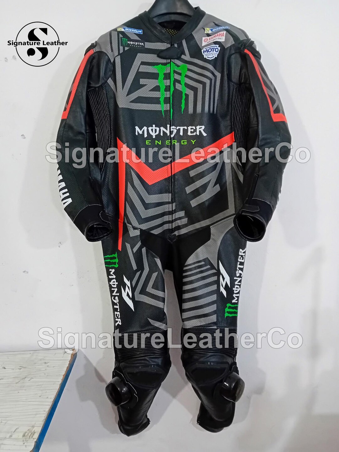 Custom Yamaha Motorcycle Racing Suit Personalized Leather Biker Suit ...